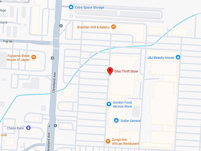 16. ohio thrift store map