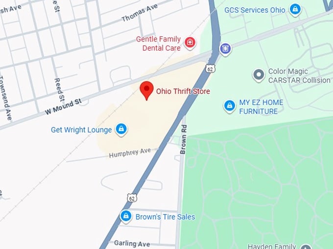 16. ohio thrift store map