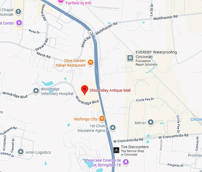 16. ohio valley antique mall map