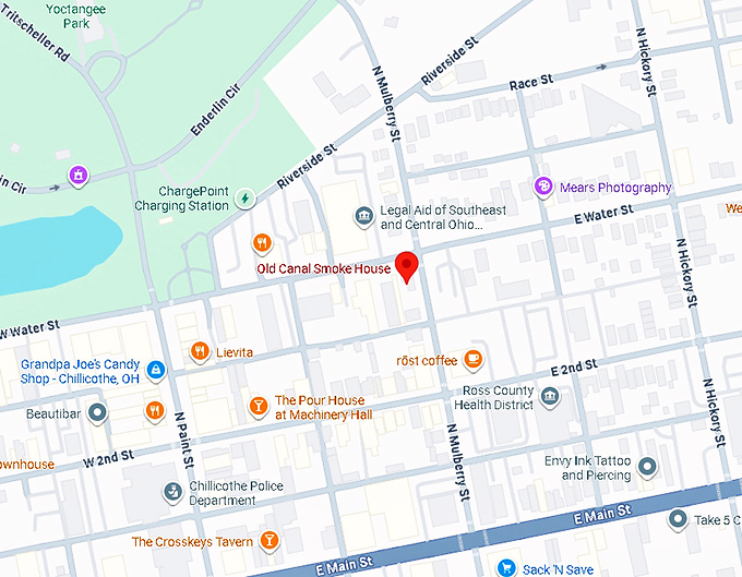 16. old canal smoke house map