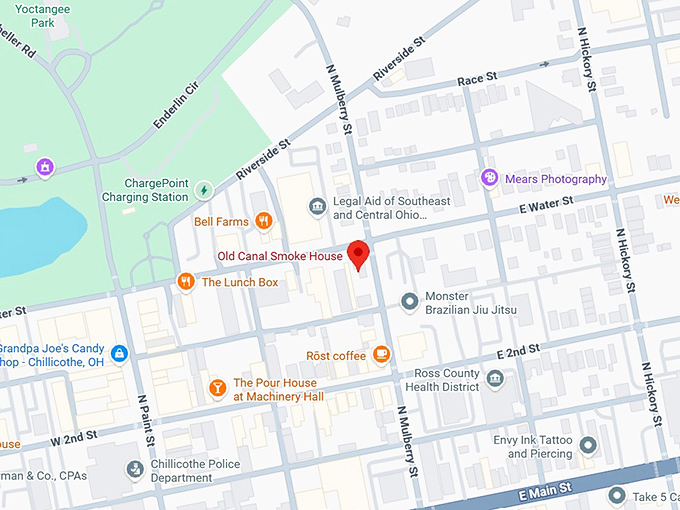 16. old canal smoke house map