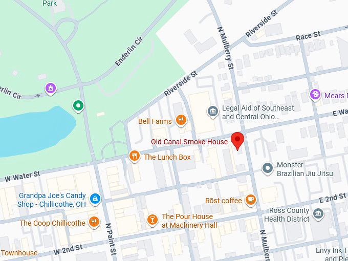 16. old canal smoke house map