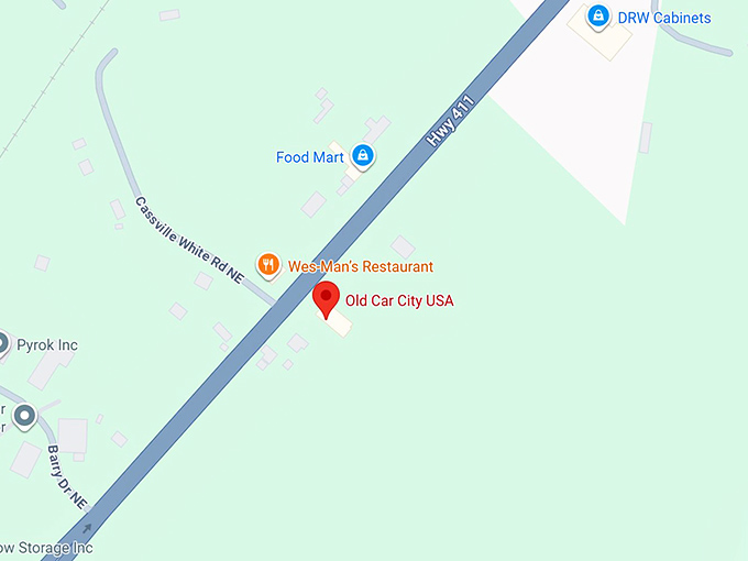 16. old car city usa map