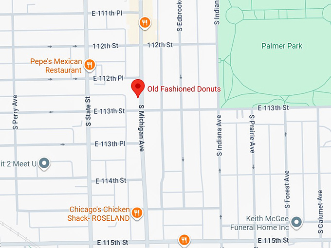 16. old fashioned donuts map