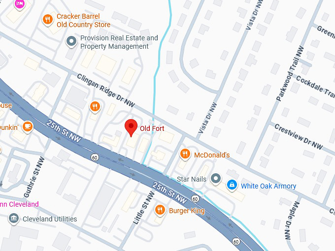 16. old fort restaurant map