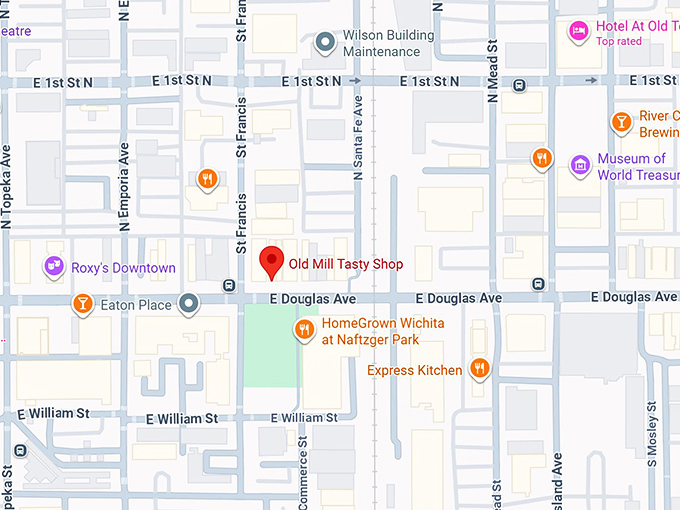 16. old mill tasty shop map