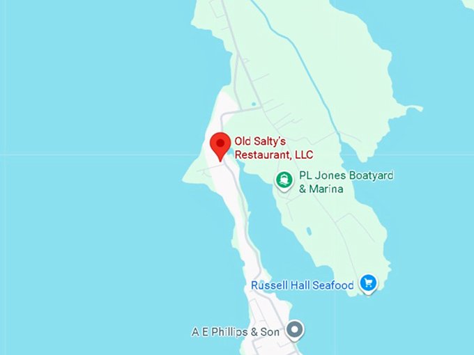 16. old salty's restaurant, llc. map