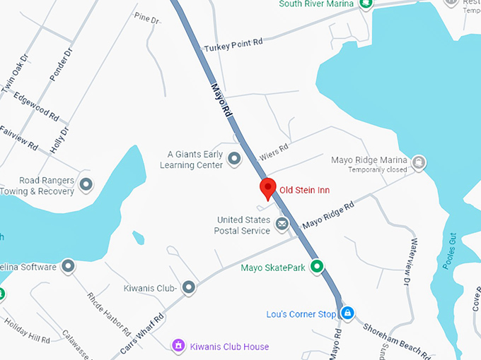16. old stein inn map