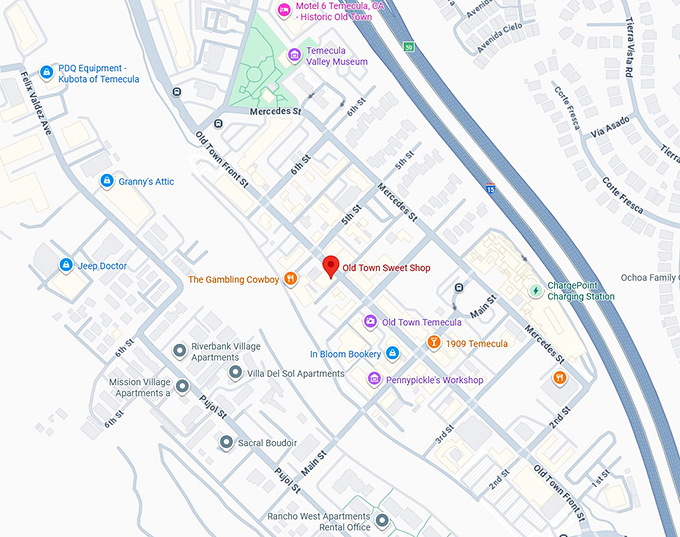 16. old town sweet shop map