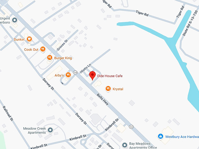 16. olde house caf&eacute; map