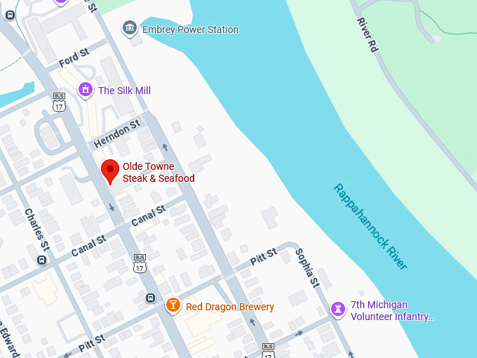 16. olde towne steak & seafood map