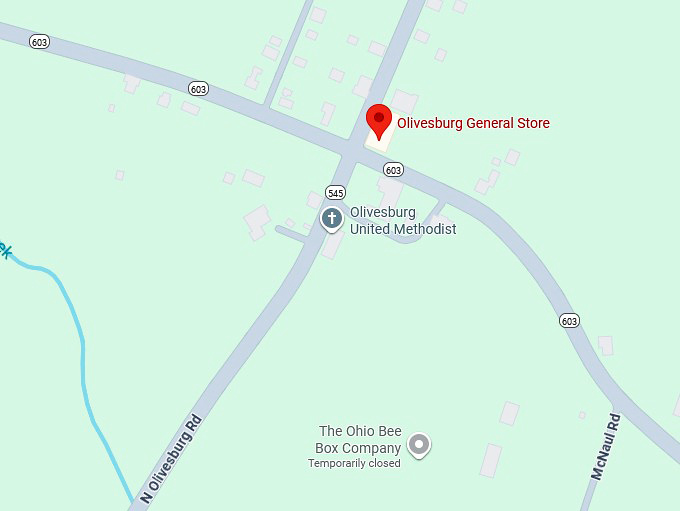 16. olivesburg general store map