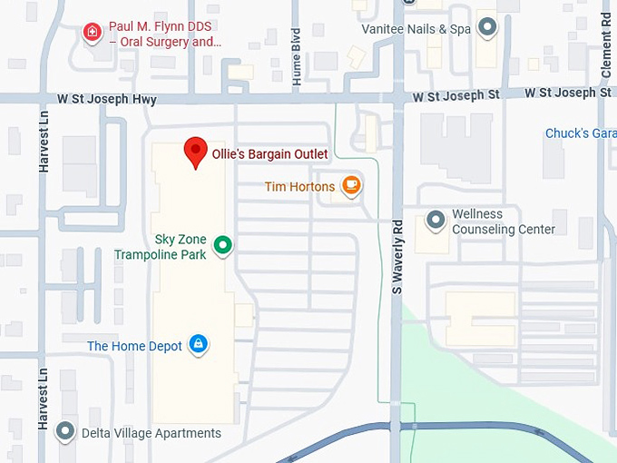 16. ollie's bargain outlet map