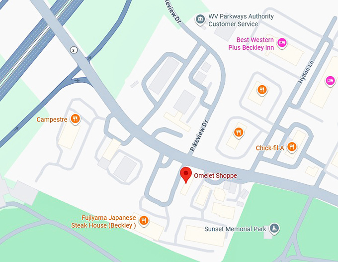 16. omelet shoppe map