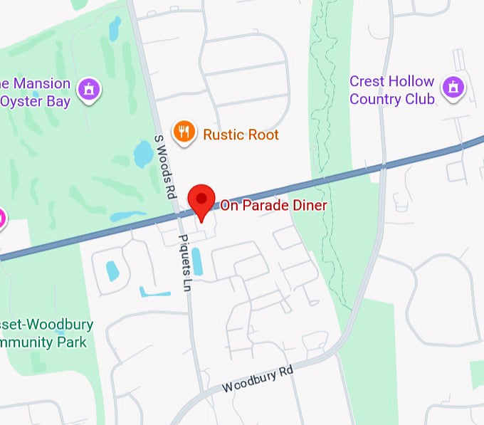 16. on parade diner map