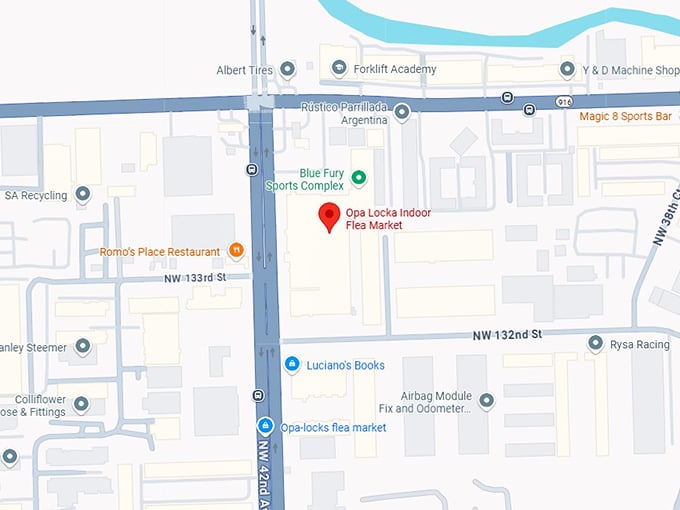 16. opa locka indoor flea market map