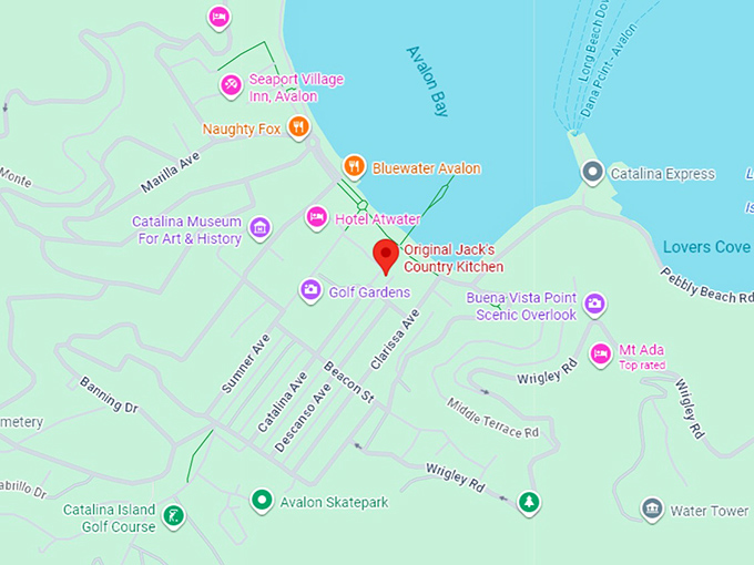 16. original jack's country kitchen map