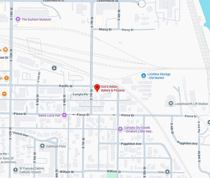 16. orsi's italian bakery & pizzeria map