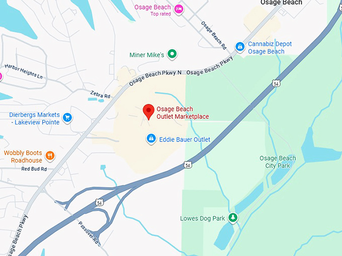 16. osage beach outlet marketplace map