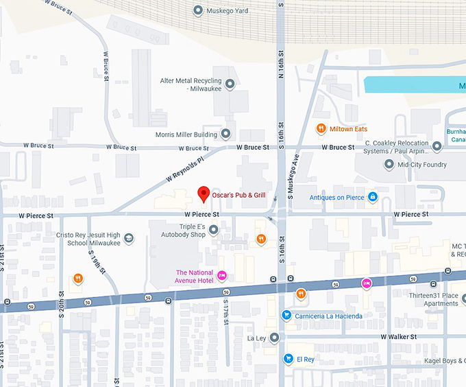 16. oscar&rsquo;s pub & grill map