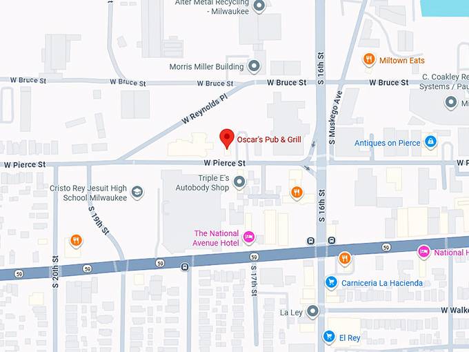 16. oscar&rsquo;s pub & grill map