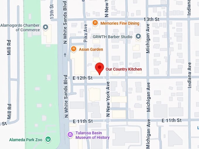 16. our country kitchen map