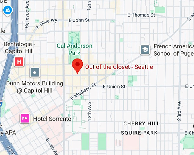 16. out of the closet seattle map