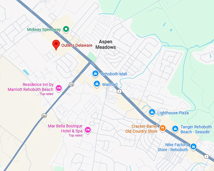 16. outlets delaware (34986 midway outlet dr) map