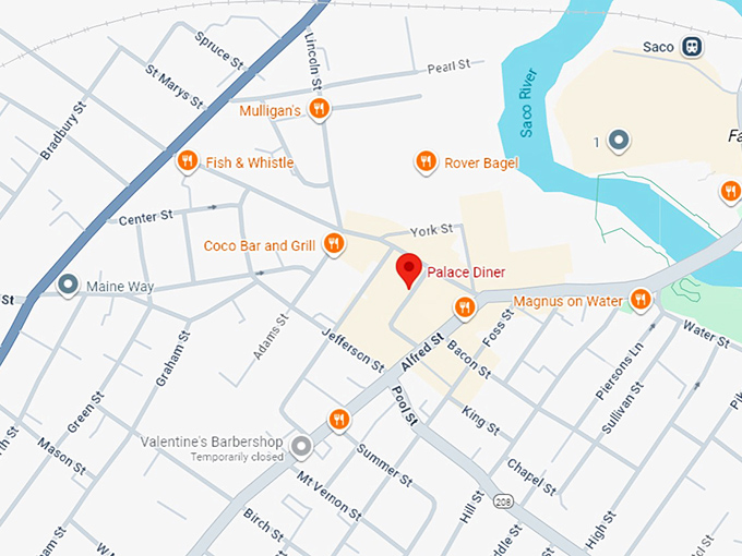 16. palace diner map