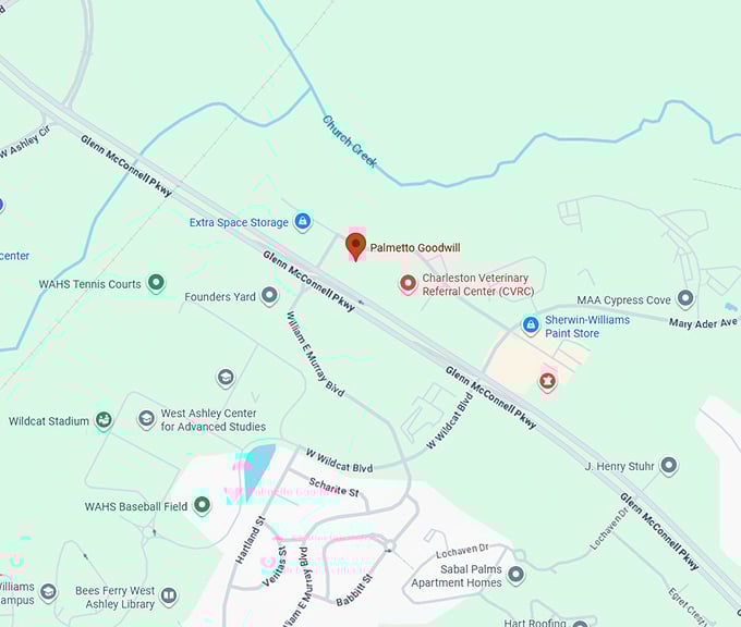 16. palmetto goodwill (3516 shelby ray ct) map