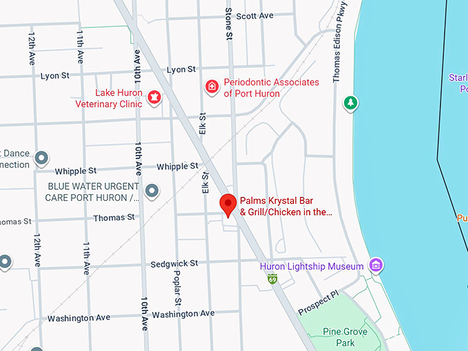 16. palms krystal bar & grill chicken in the rough map