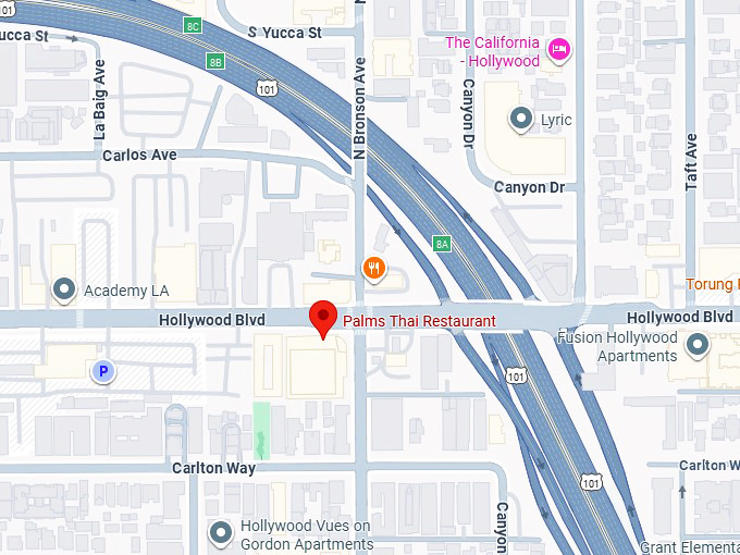 16. palms thai restaurant map