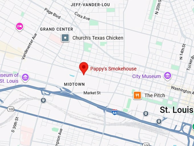 16. pappy&rsquo;s smokehouse map