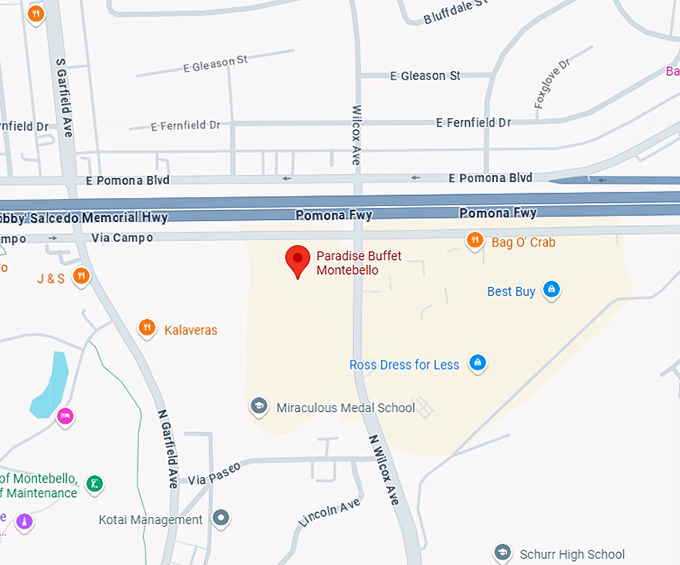 16. paradise buffet montebello map