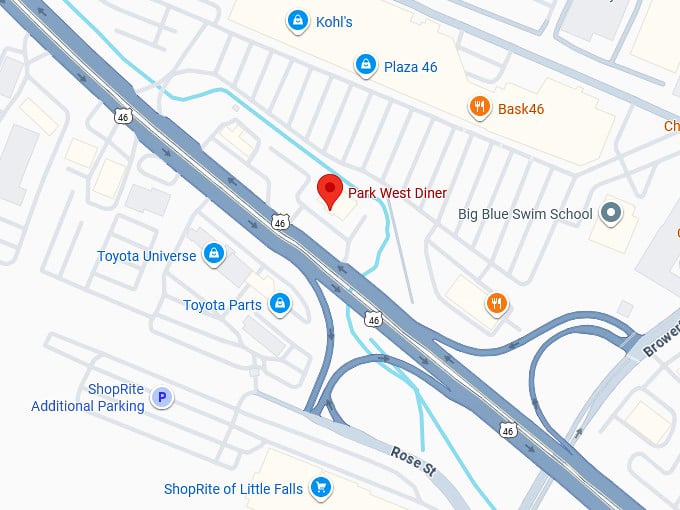 16. park west diner map