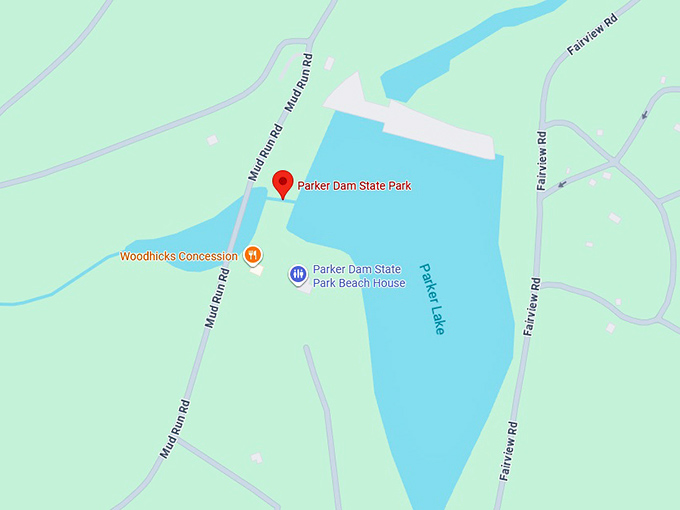 16. parker dam state park map