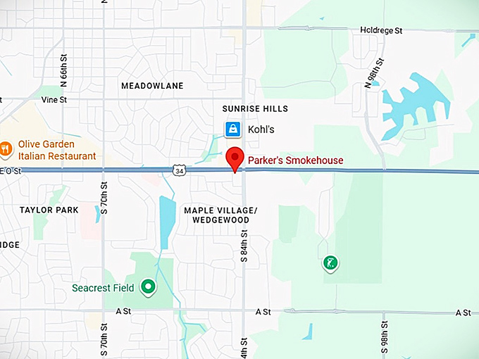 16. parker&rsquo;s smokehouse map