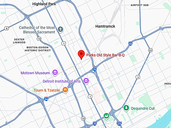 16. parks old style bbq map