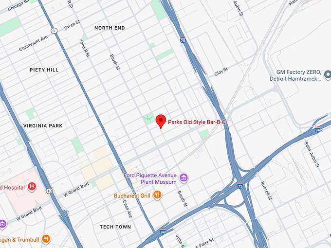 16. parks old style bbq map