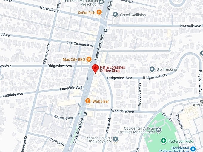 16. pat lorraines coffee shop map