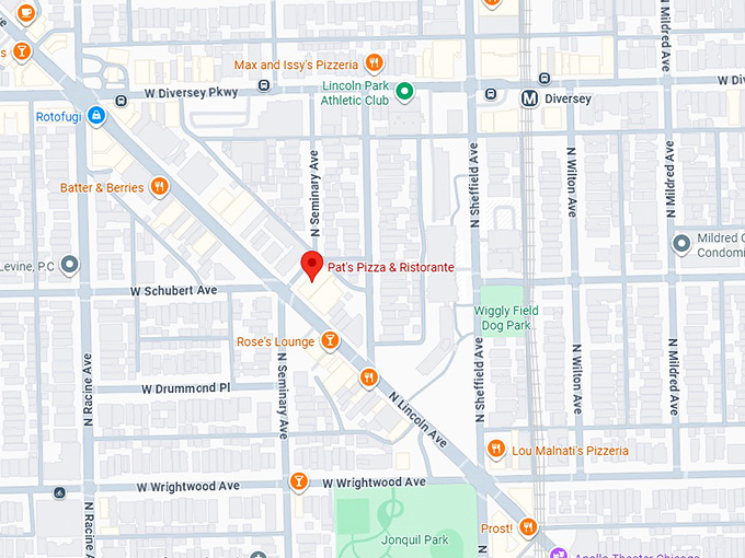 16. pat's pizza & ristorante map