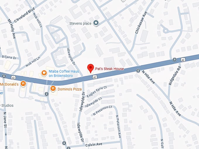 16. pat's steak house map