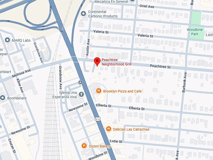 16. peachtree neighborhood grill map