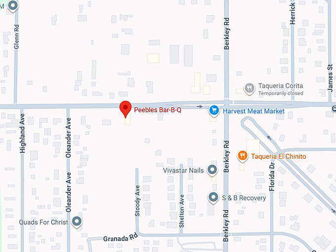 16. peebles bar b q map