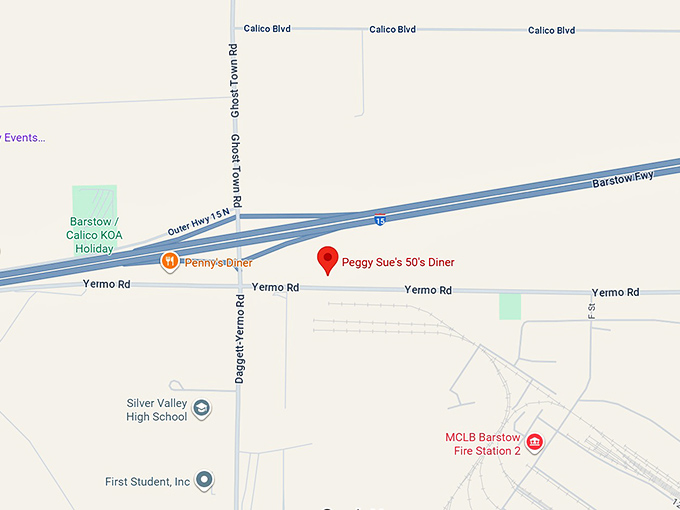 16. peggy sue&rsquo;s 50&rsquo;s diner map