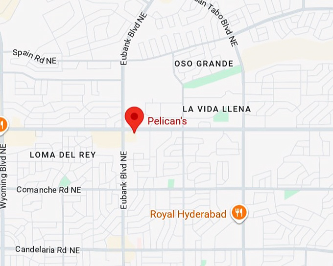 16. pelican's (9800 montgomery blvd ne) map