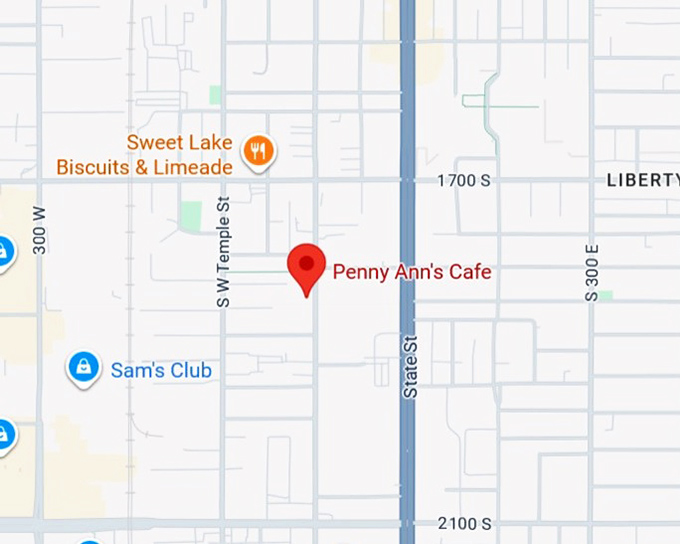 16. penny ann&rsquo;s cafe map