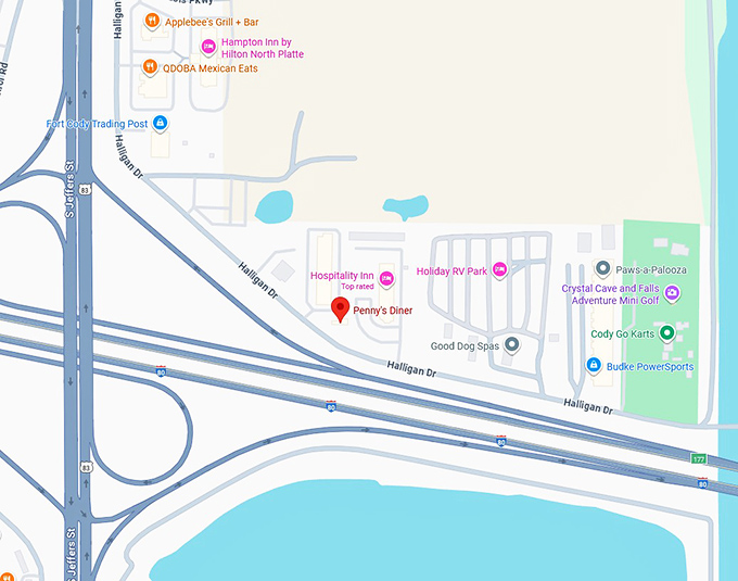 16. penny&rsquo;s diner map