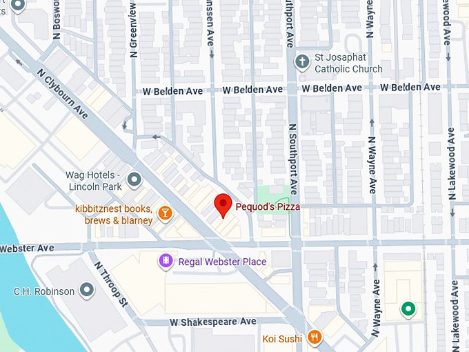 16. pequod's pizza map