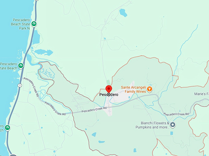 16. pescadero, ca map